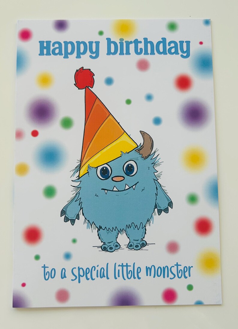 Happy Birthday to A Special Little Monster - Etsy