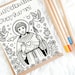 Saint Valentine Coloring Page PDF L St. Valentine Kids Coloring Print L ...