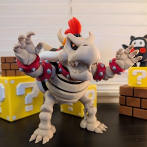 Epic 10” Dry Bowser – 3D Printed Skeleton King – Mario Collector’s Must ...
