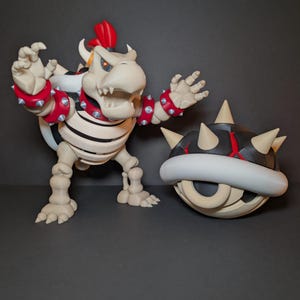 Epic 10” Dry Bowser – 3D Printed Skeleton King – Mario Collector’s Must ...