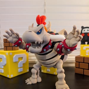 Epic 10” Dry Bowser – 3D Printed Skeleton King – Mario Collector’s Must ...