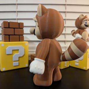 Tanooki Mario Figure – Your Adorable, Poseable Pixel Hero! - Etsy