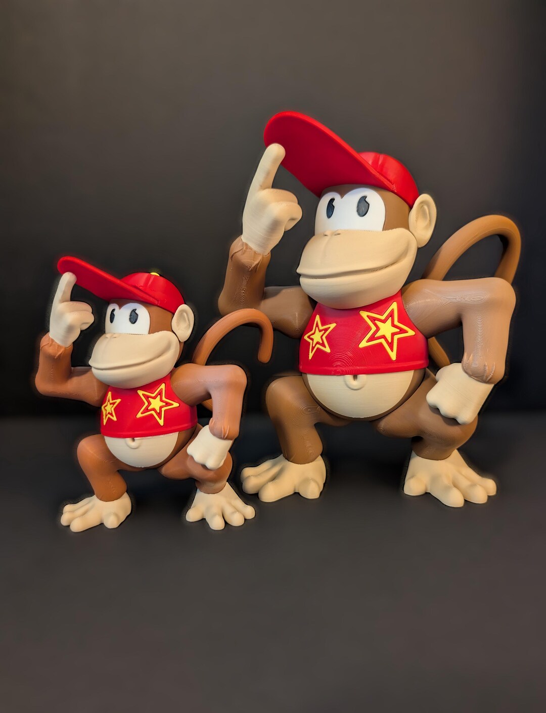 Diddy Kong Fan Figure – Standard (5.5") or Large Size (8.25 ...
