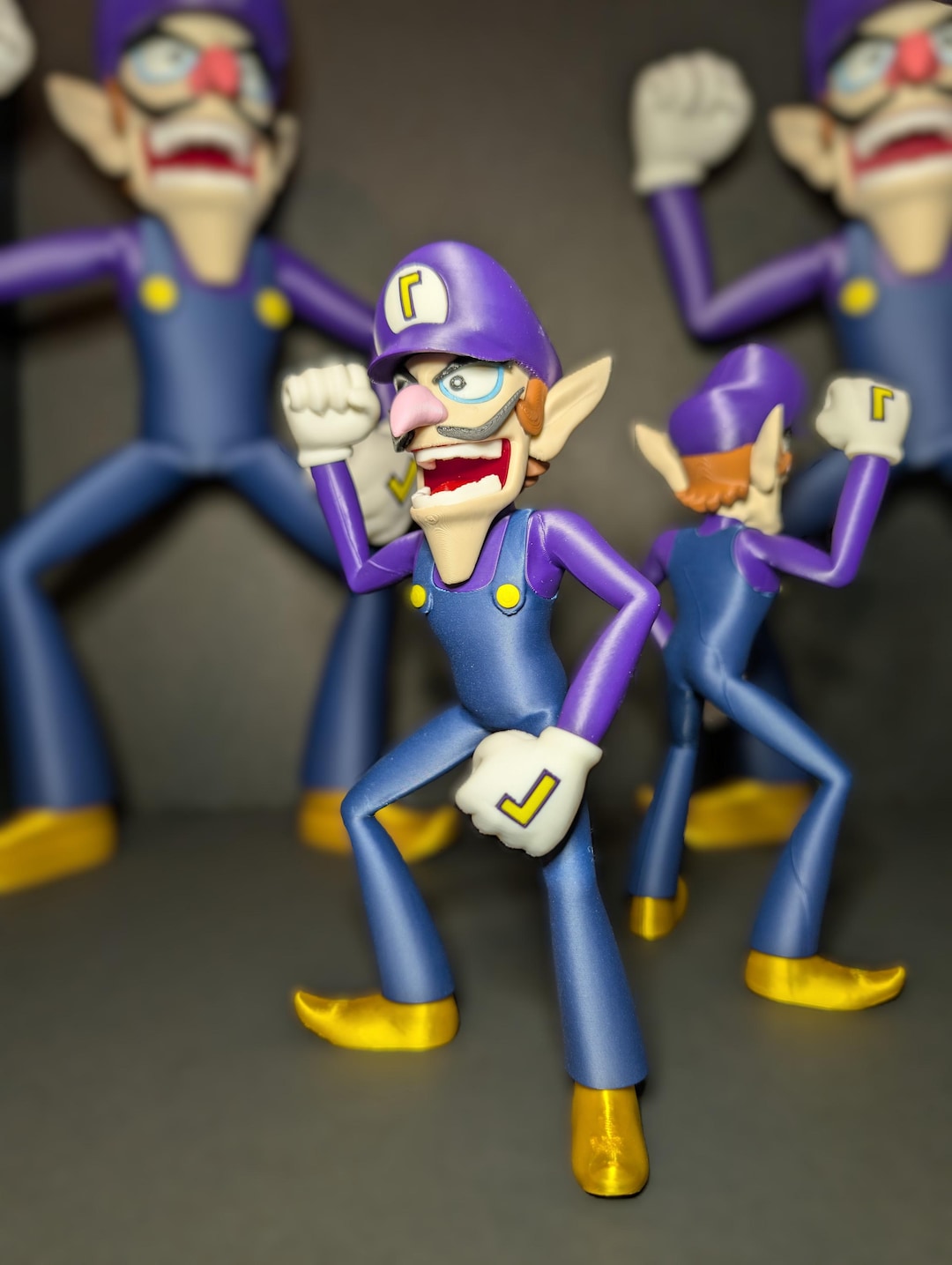 Waluigi Display Figure – 17" or 8-3/4" – Nintendo-inspired Collectible ...