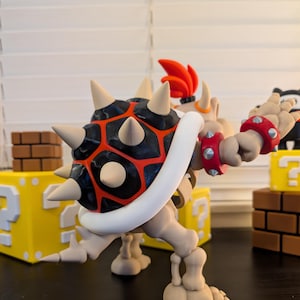 Epic 10” Dry Bowser – 3D Printed Skeleton King – Mario Collector’s Must ...