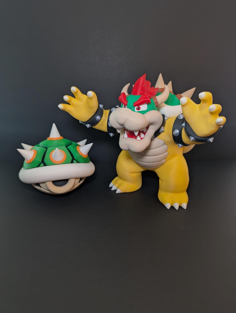 Bowser Display Figure – King of the Koopas Collectible, 10.25” Tall ...