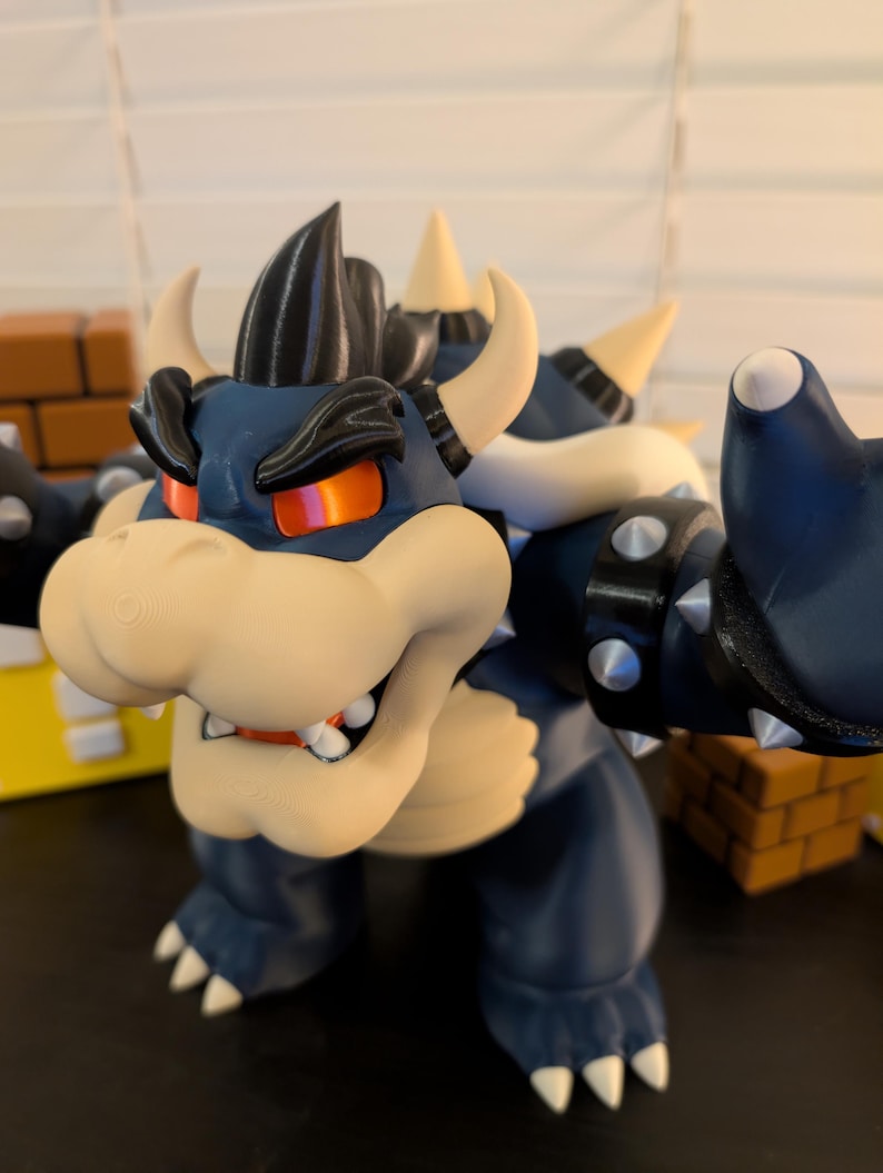 Dark Bowser Unleashed! 10.25” Tall King of Chaos Figure! - Etsy