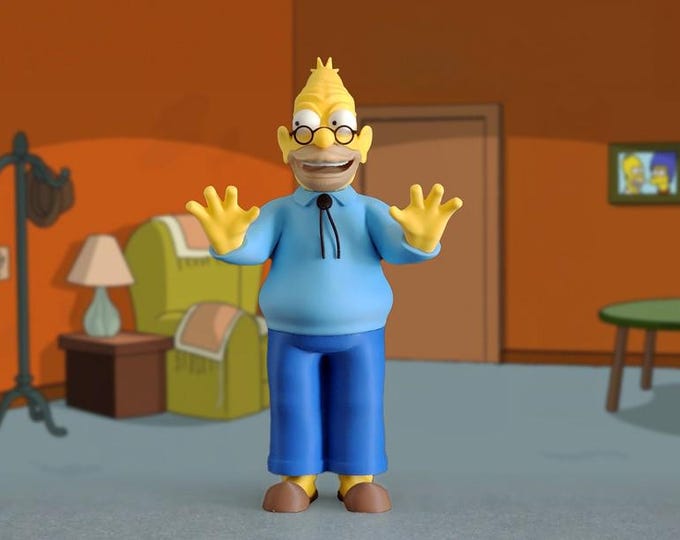 Abe Grandpa Simpson - Etsy