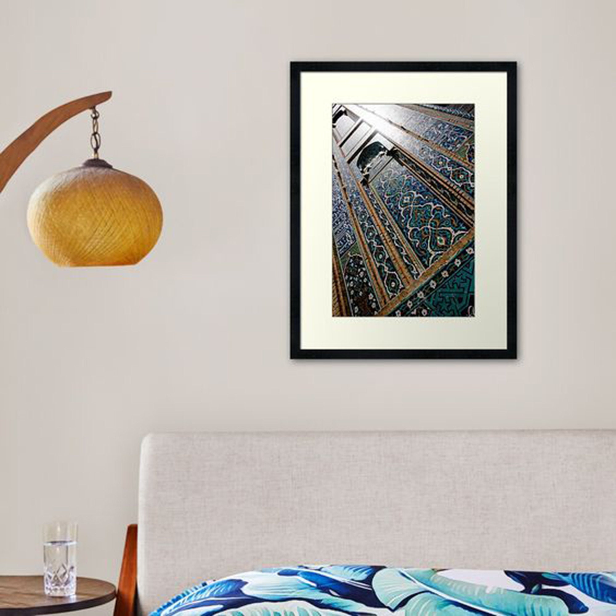 Persian Blue Calligraphic Art Print Iran Photograph - Etsy