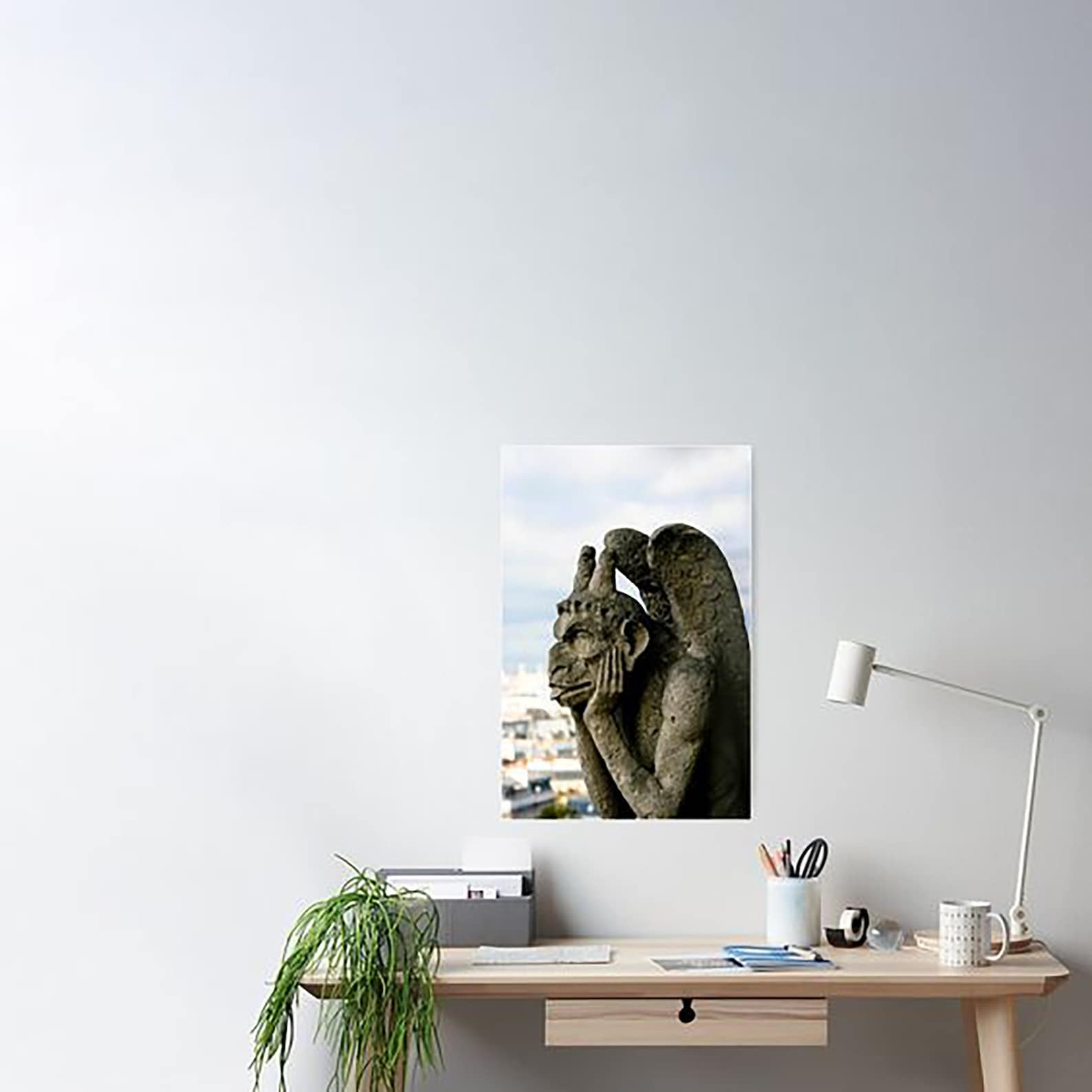 Le Stryge Gargoyle Photograph: Notre Dame Cathedral Gothic Art Print - Etsy