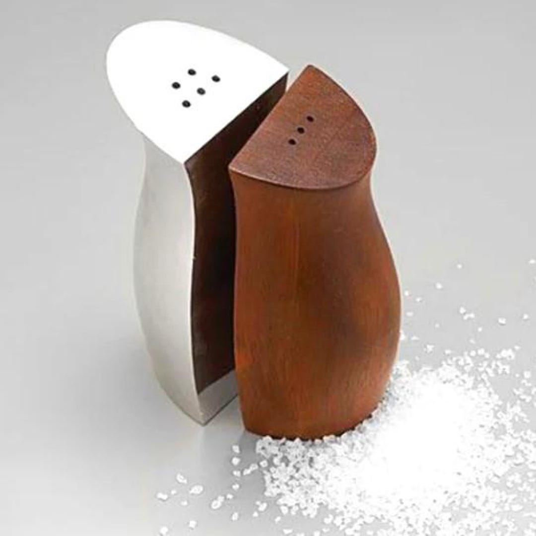 Nambe Cradle Salt and Pepper Shakers - Etsy