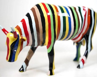 Cow Parade Small Moodrian Figurine mondrian - Etsy