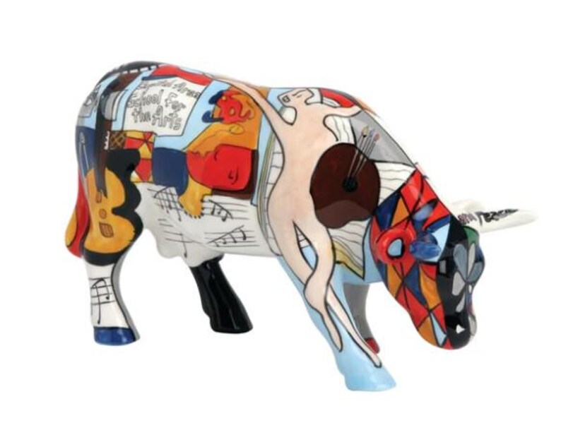Cow Parade Large Pi-cow-so School for the Arts Figurine picasso - Etsy