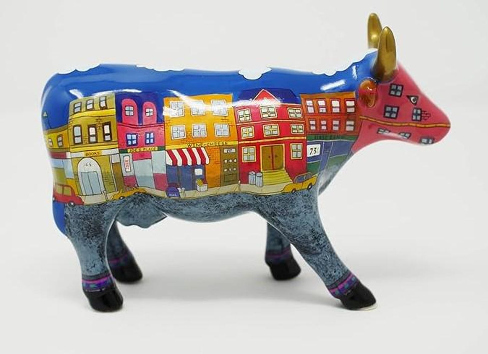 Cow Parade - Small A Moo York Cow Figurine - Etsy