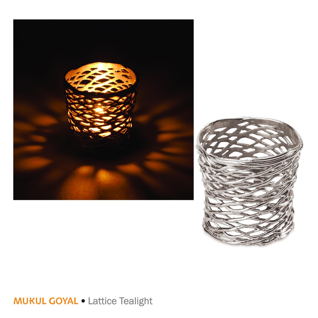 Lattice Tealight - Mukul Goyal Design - Etsy