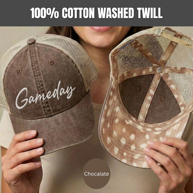 Gameday Embroidered Hat, Custom Game Day Trucker Hat, Sports Mom Hat ...