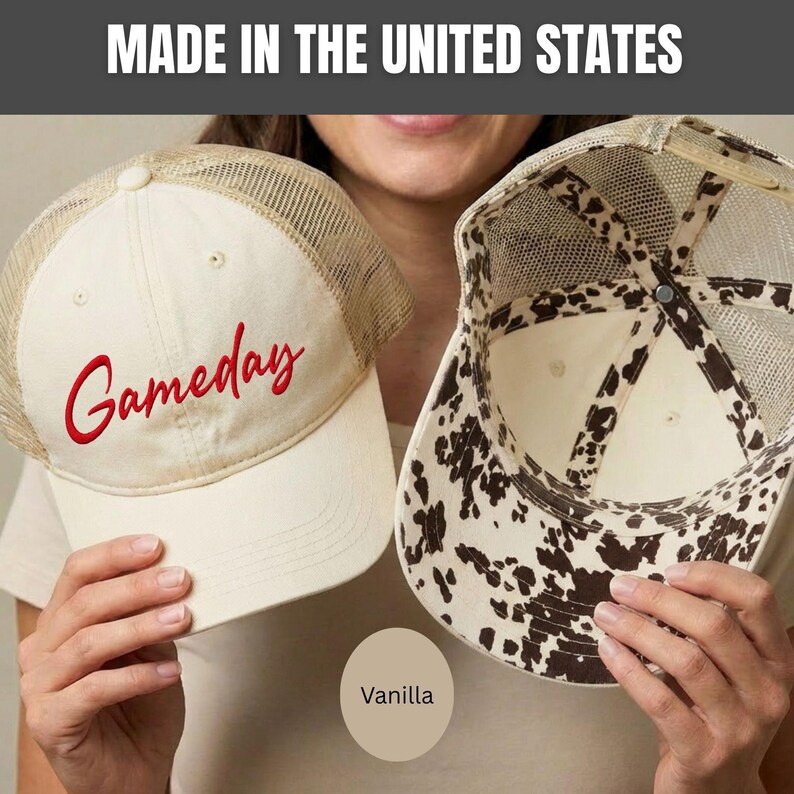 Gameday Embroidered Hat, Custom Game Day Trucker Hat, Sports Mom Hat ...