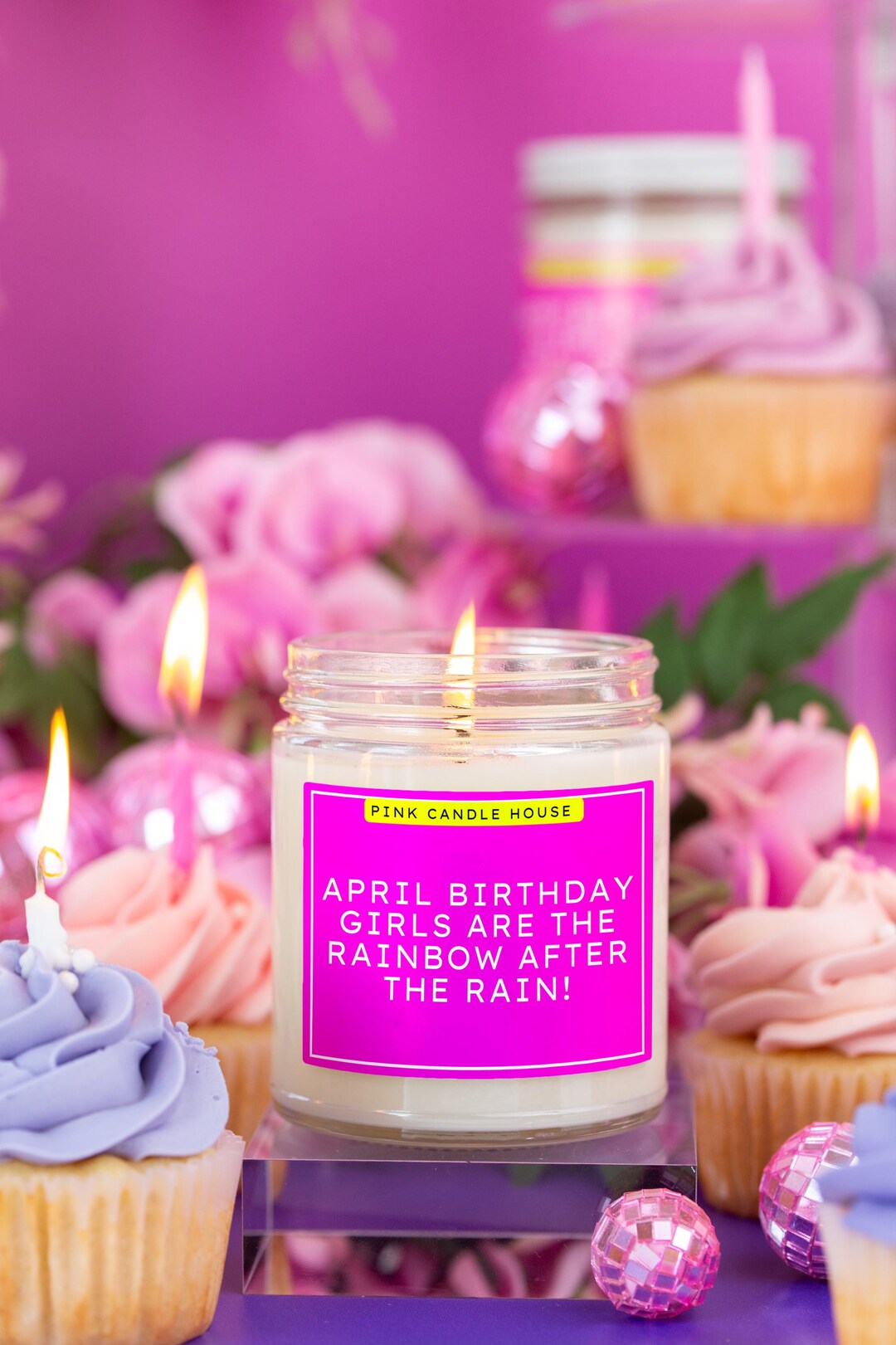 April Birthday Girls Are the Rainbow After the Rain! Candle, Cute April ...
