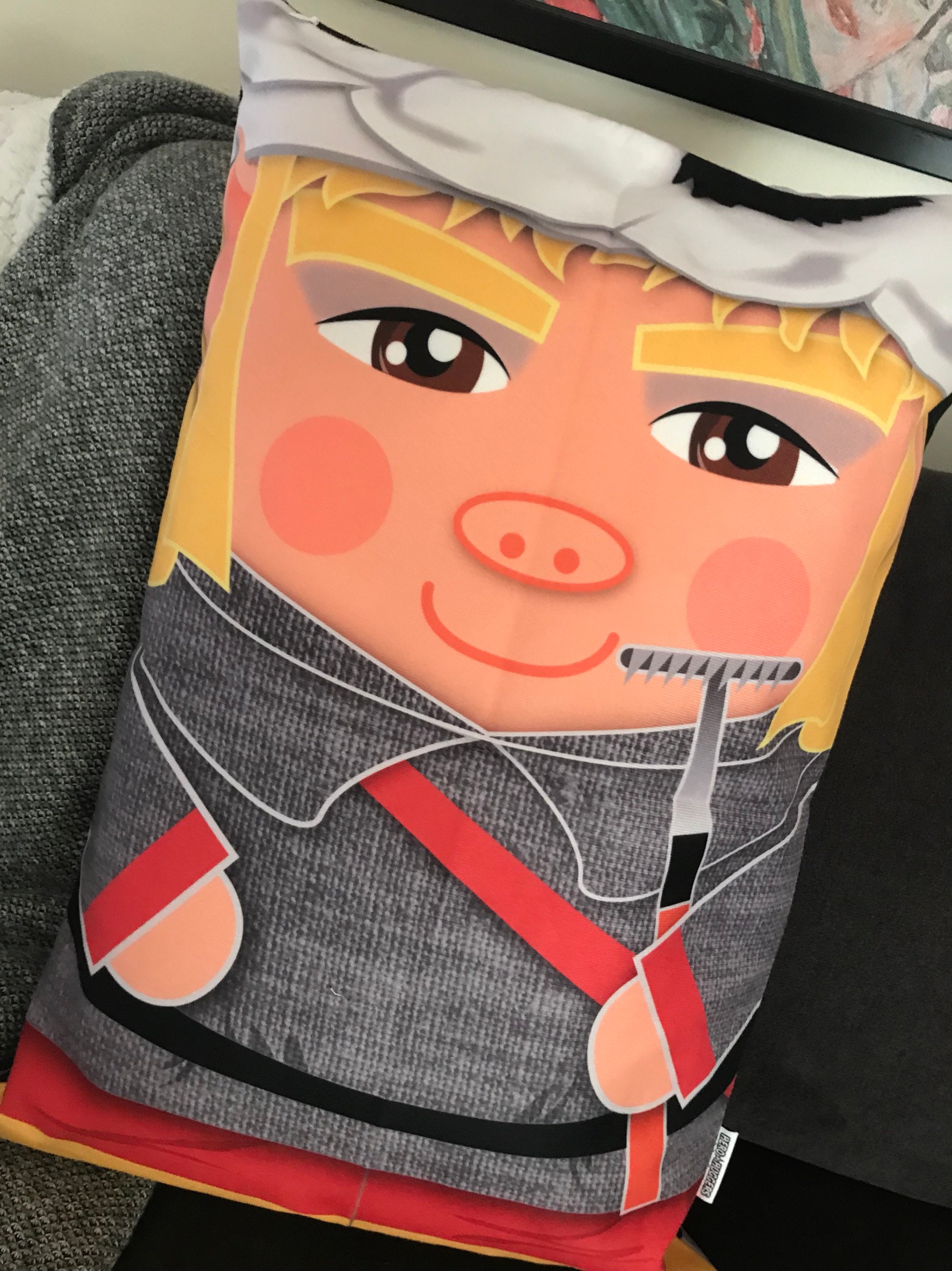 Monkey Magic Sandy Pigsy 'Hero Hugger' Decorative | Etsy