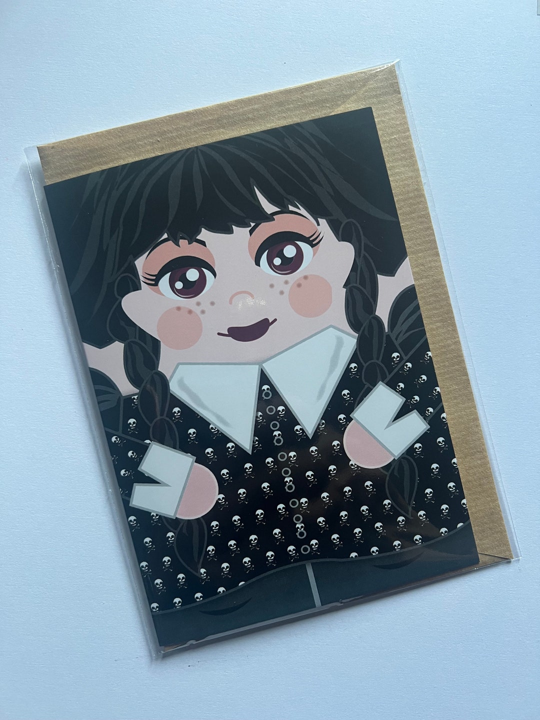 Wednesday Addams A5 Greeting Card With Envelope - Etsy
