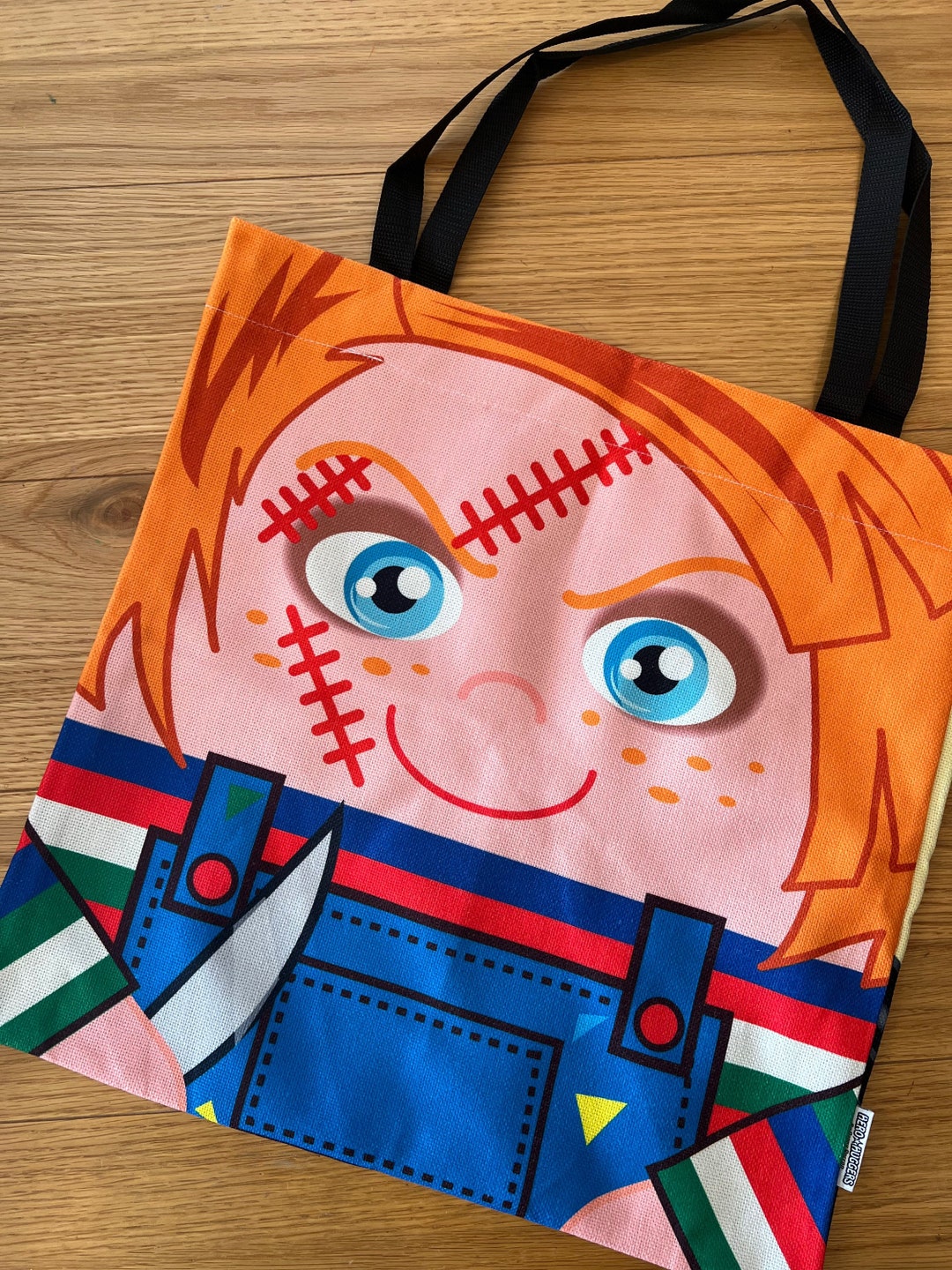 Chucky and Tiff Double Sided Horror 'hero Hugger' Tote Bag Custom ...
