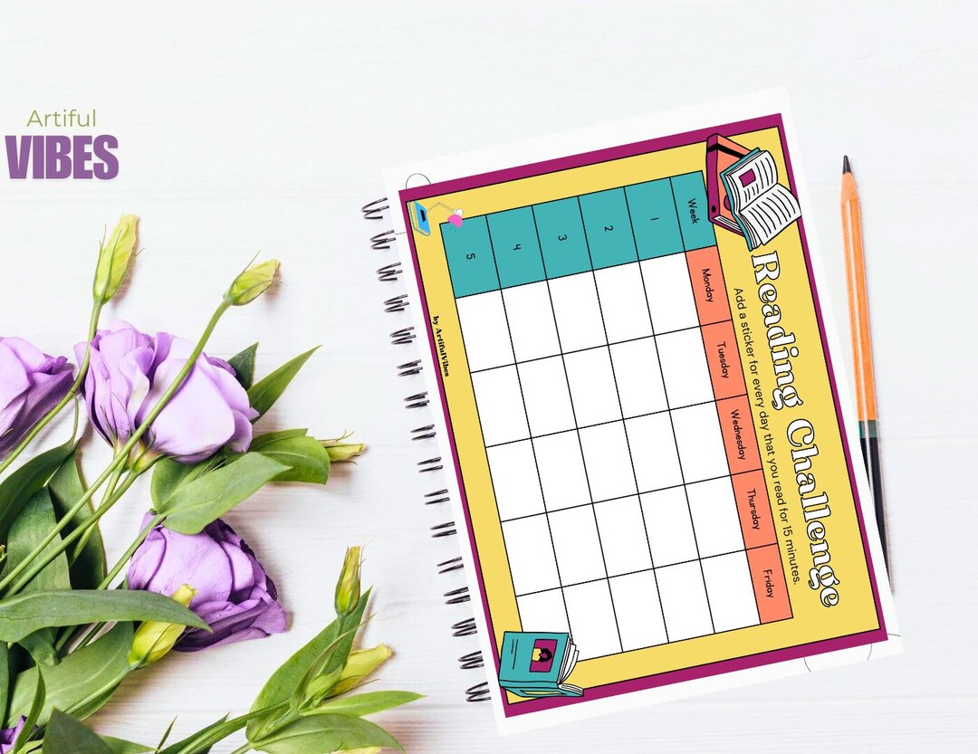 Reading Challenge Log Printable, Reading Tracker, Books to Read, Books ...