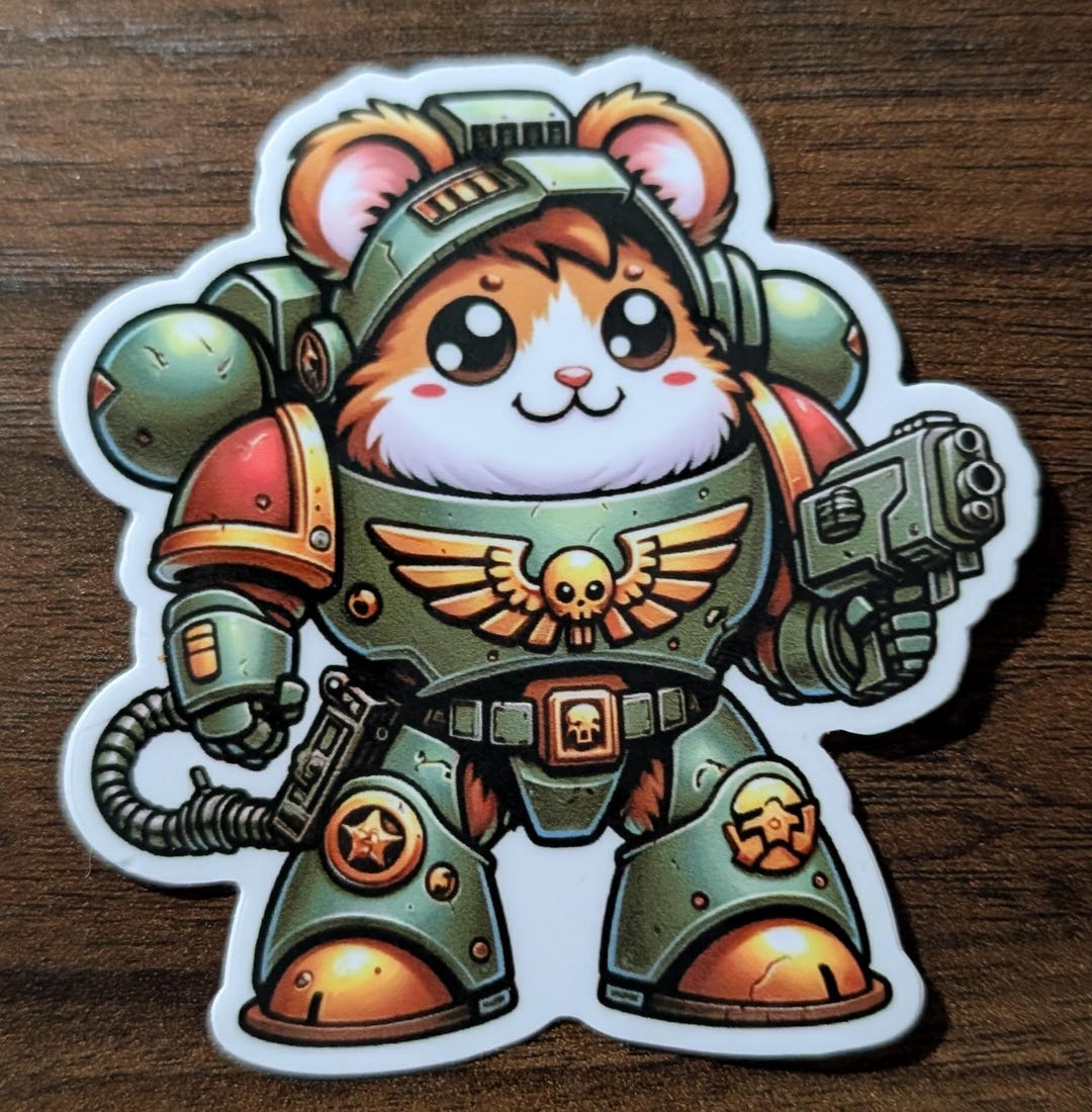 Warhamster 40k Sticker - Etsy