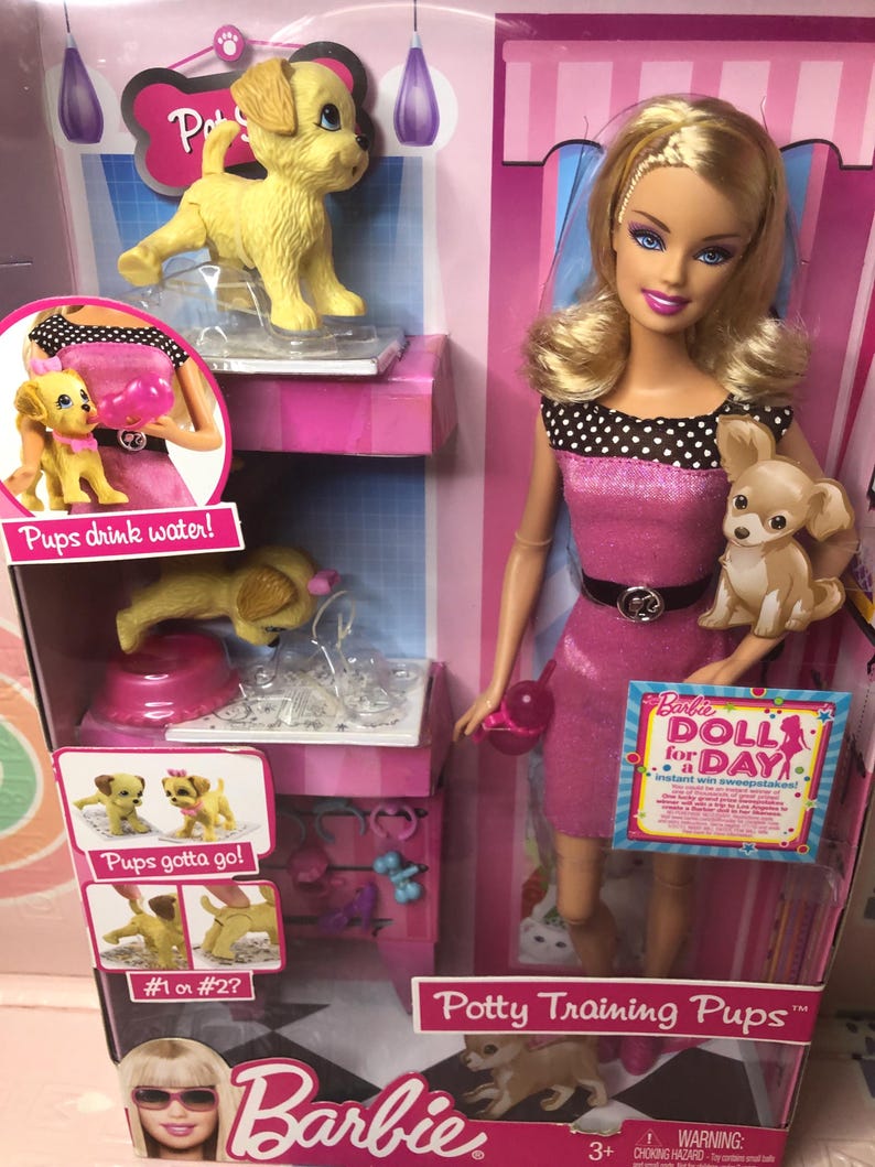 Barbie With Potty Training Pups and Accessories. - Etsy