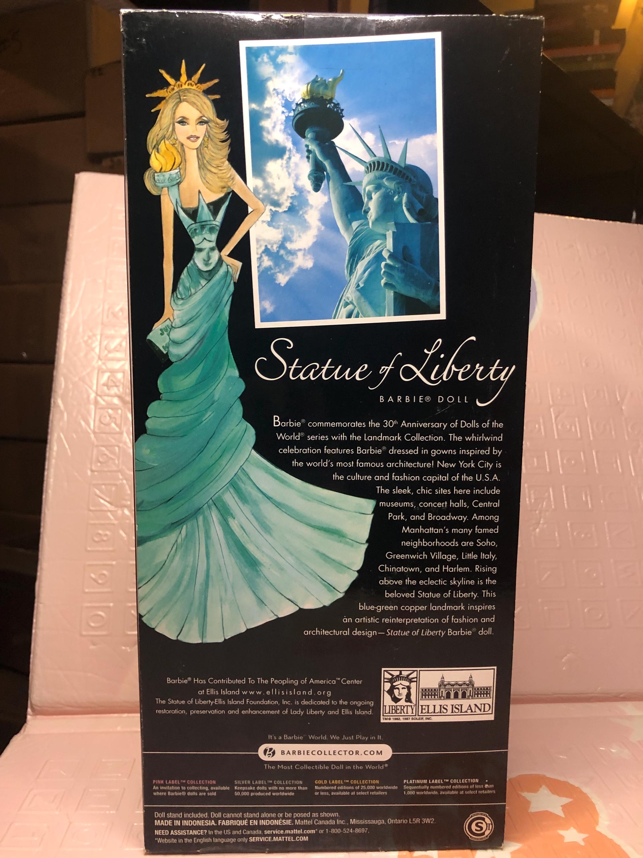 Statue of Liberty Doll. Dolls of the World Landmark Collection. - Etsy