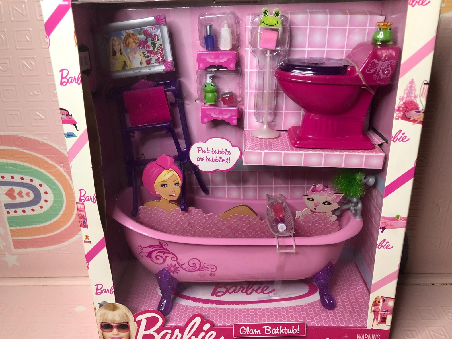 Vintage Glam Barbie Bathtub With Accessories - Etsy