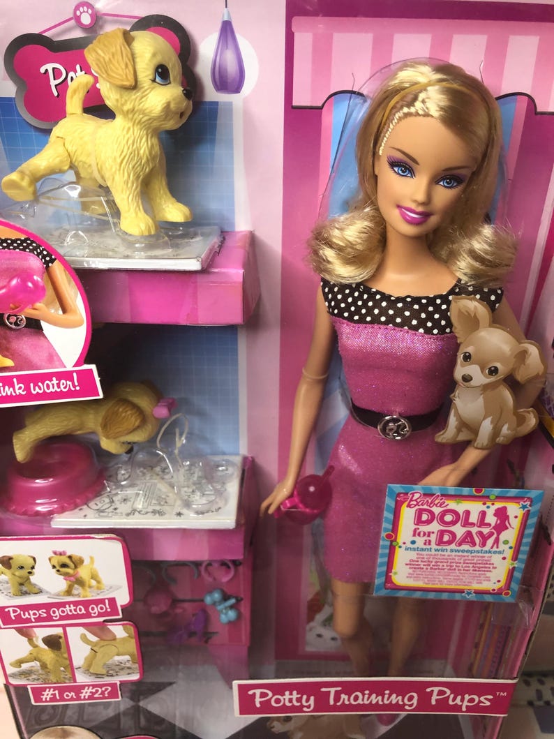 Barbie With Potty Training Pups and Accessories. - Etsy