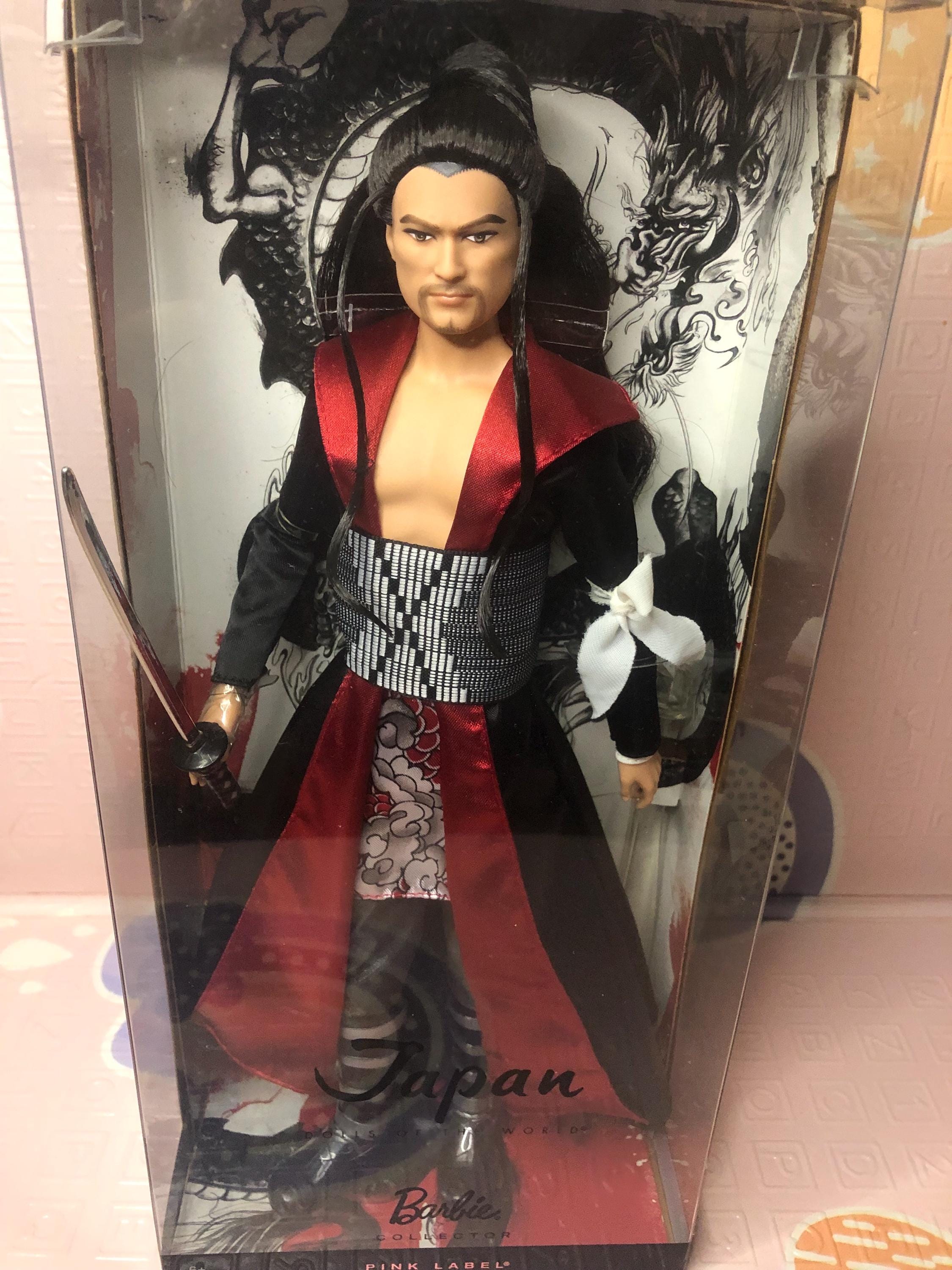 Vintage Ken Doll Samurai. Japan, Pink Label. - Etsy