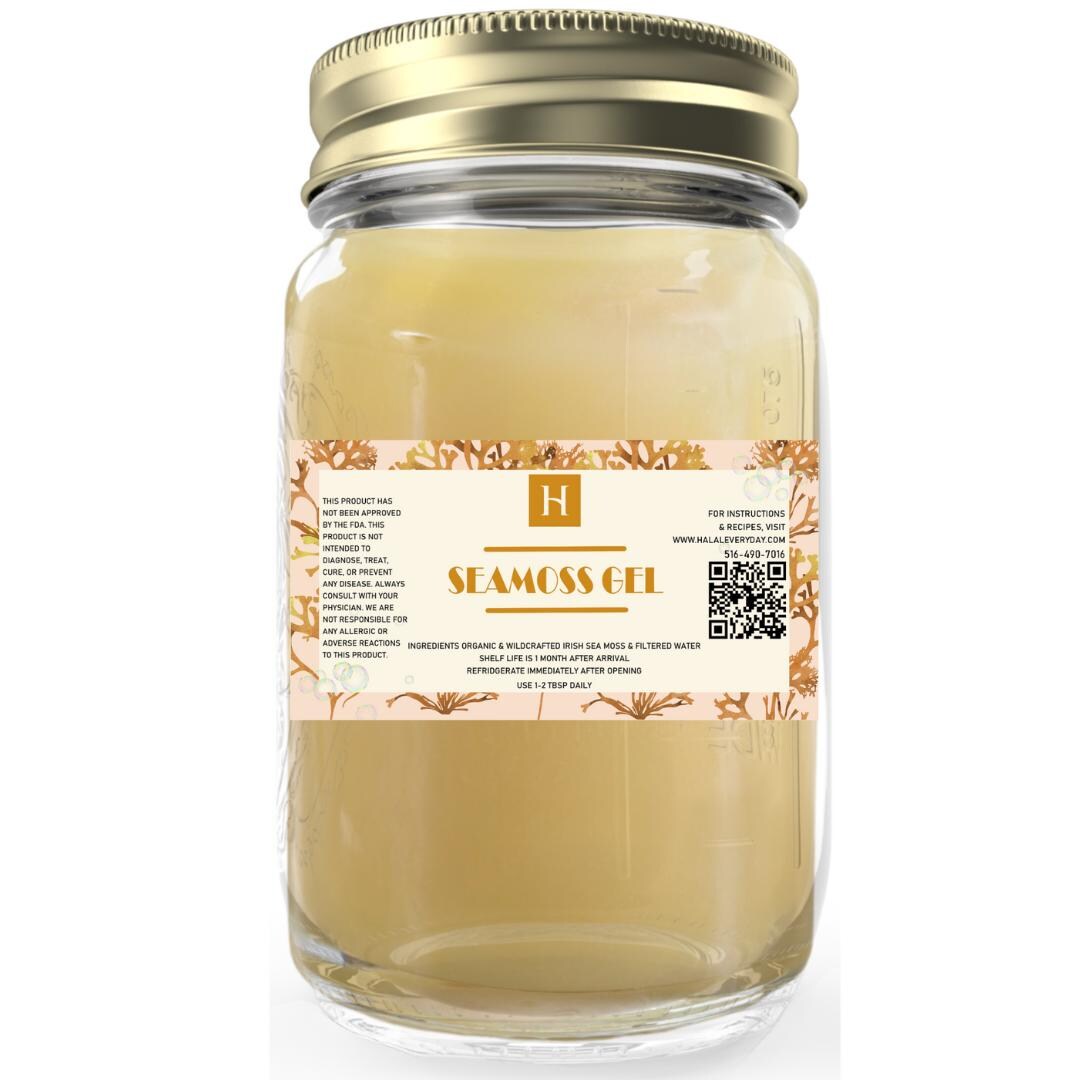 Halaleveryday Wild Crafted Irish Sea Moss Gel (chondrus Crispus) 16oz ...