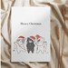 Printable Punny Christmas Card, Cute Cat Themed Christmas Card, Meowy ...
