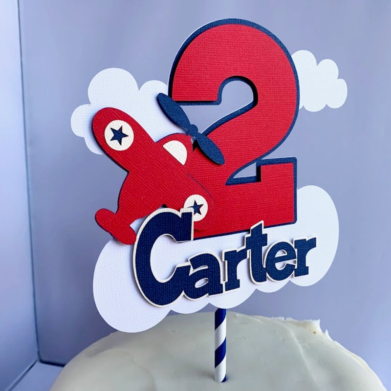 Airplane Cake Topper - Etsy