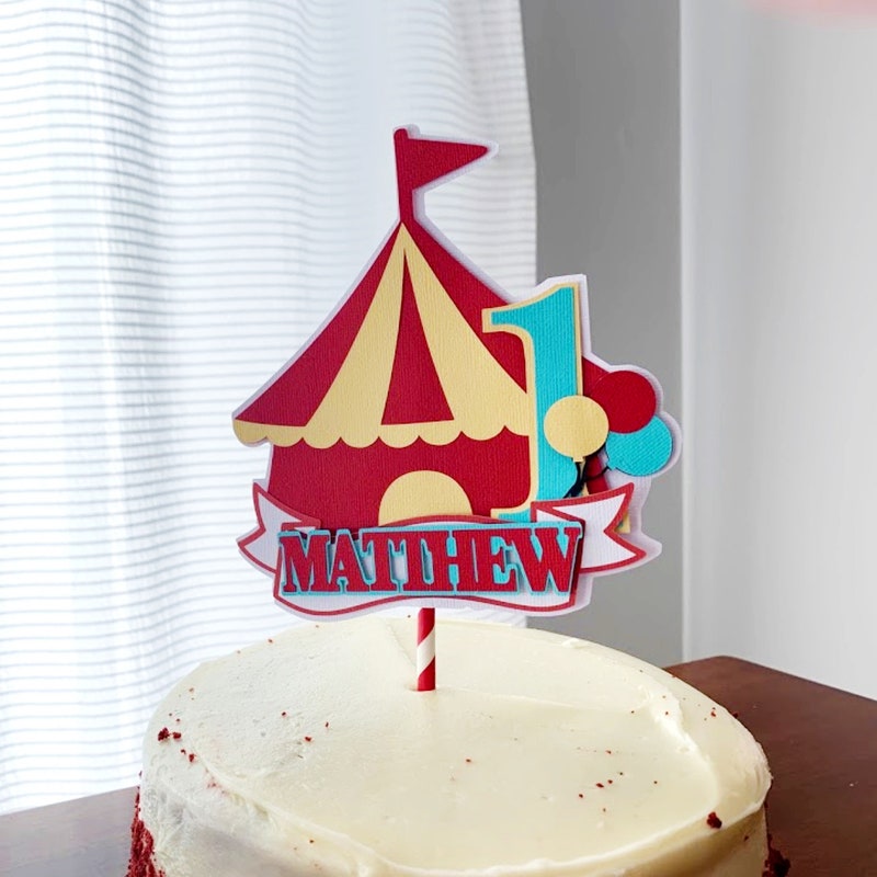 Circus Cake Topper - Etsy