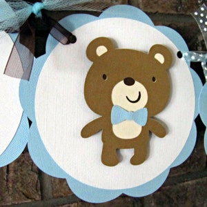 Teddy Bear Banner, Bear Birthday Party Decoration, Boy Baby Shower ...