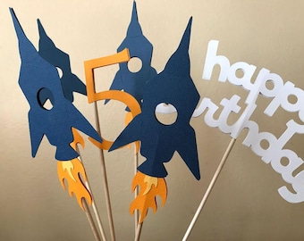 Rocket Centerpiece - Etsy