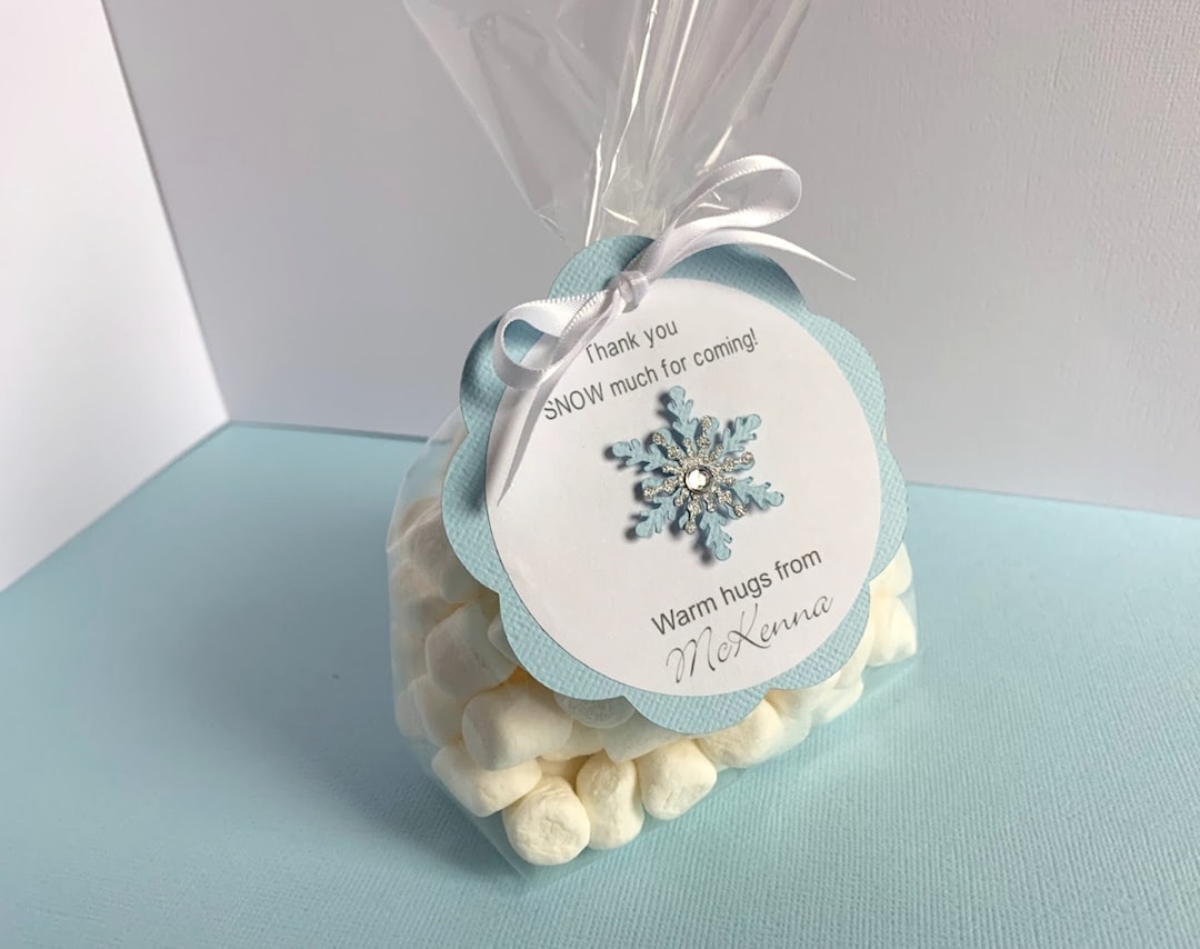 Personalized Snowflake Favor Tags,winter Onederland Party Thank You ...