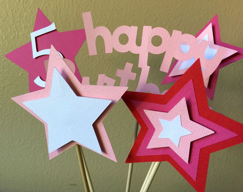 Star Party Thank You Tags, Personalized American Birthday Favor Tags ...