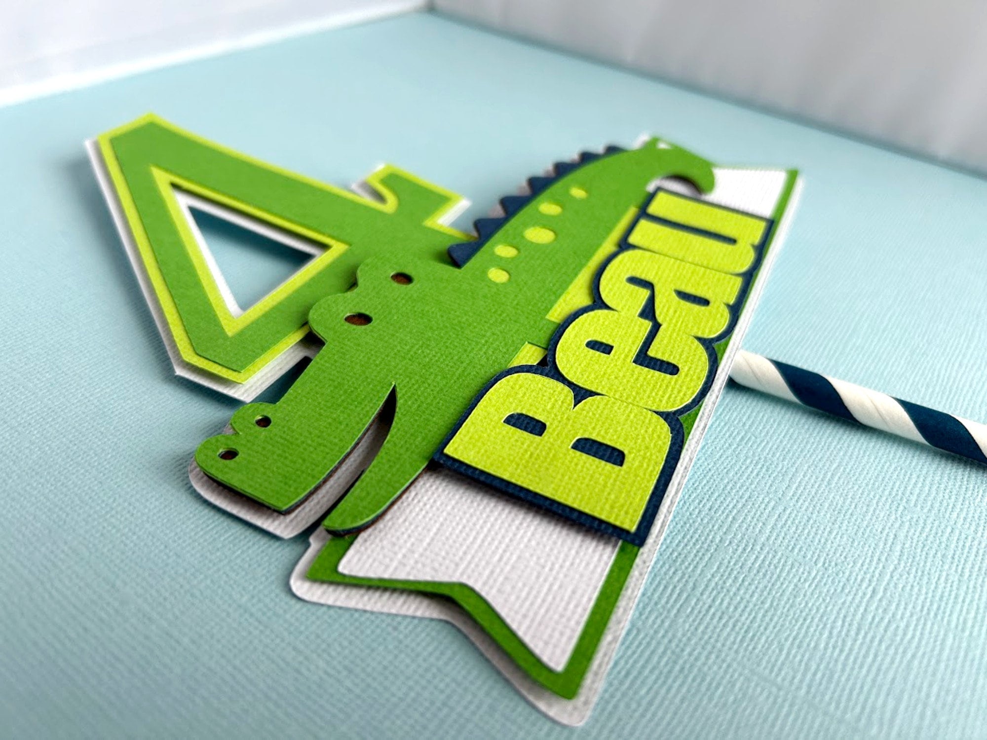 Alligator Cake Topper, Crocodile Birthday, Reptile Party Decoration - Etsy