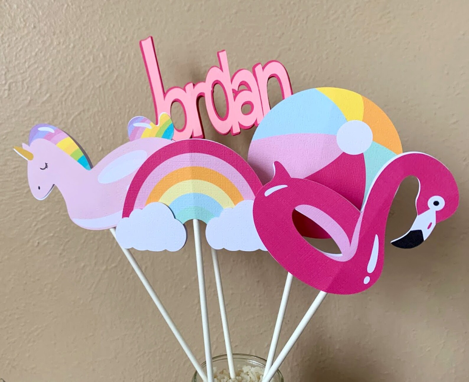 Pool Party Centerpiece Pool Floatie Birthday Decoration - Etsy