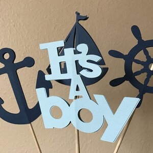 Nautical Baby Shower Centerpiece, Birthday Party Decoration - Etsy