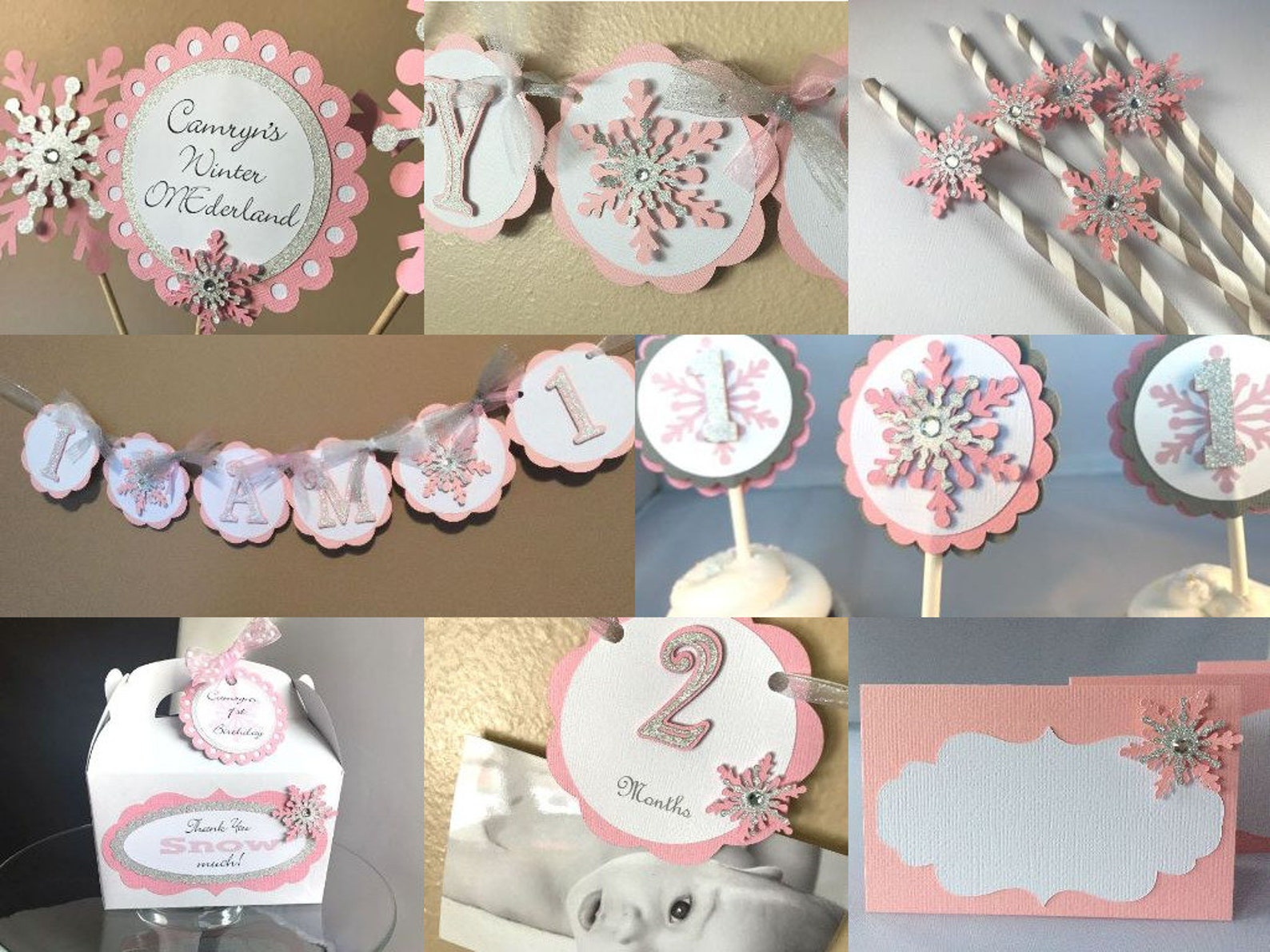 Snowflake Favor Boxes Winter Wonderland Goodie Box Winter | Etsy