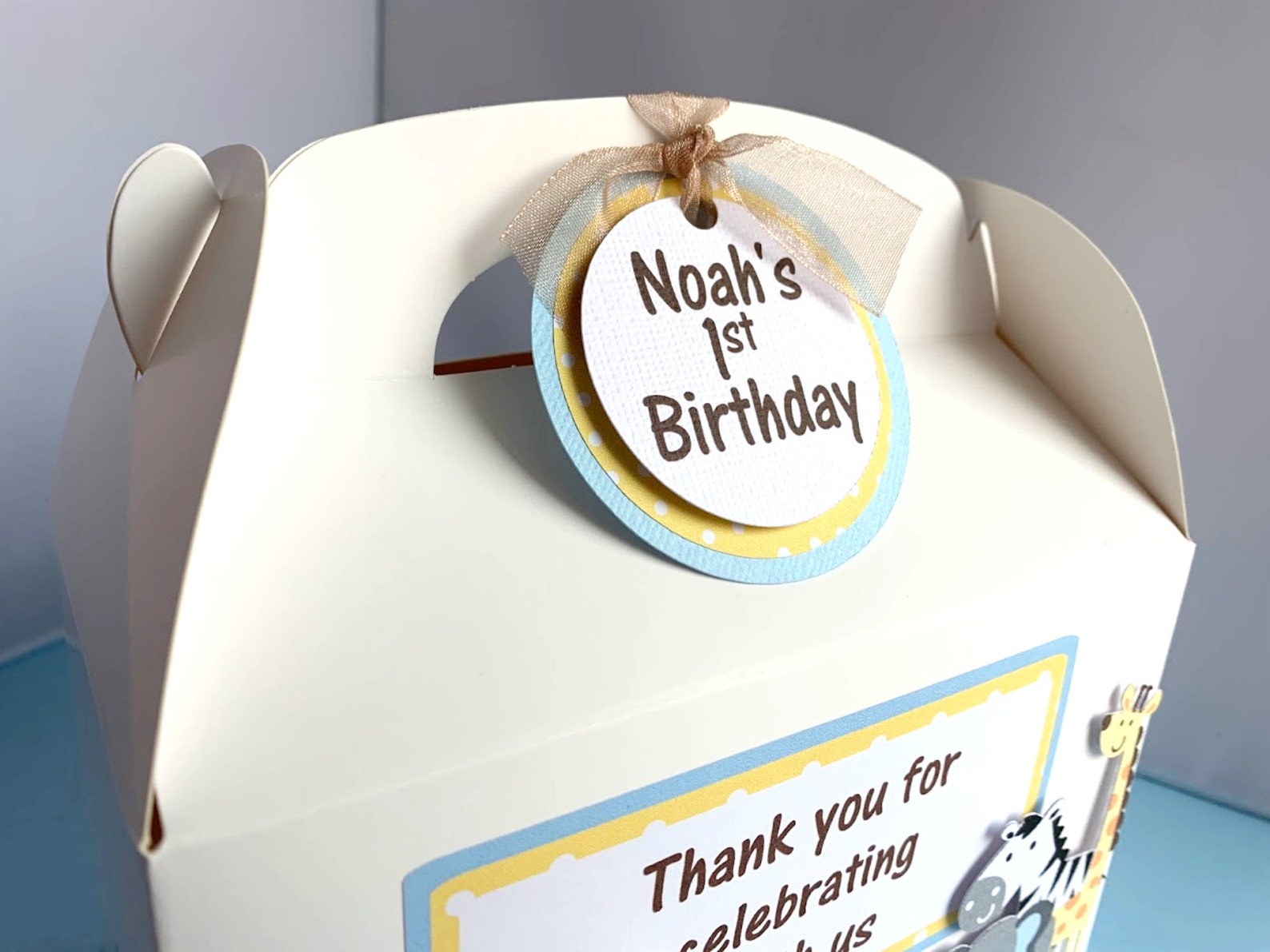 Noah's Ark Favor Boxes Noahs Ark Birthday Party Goodie - Etsy