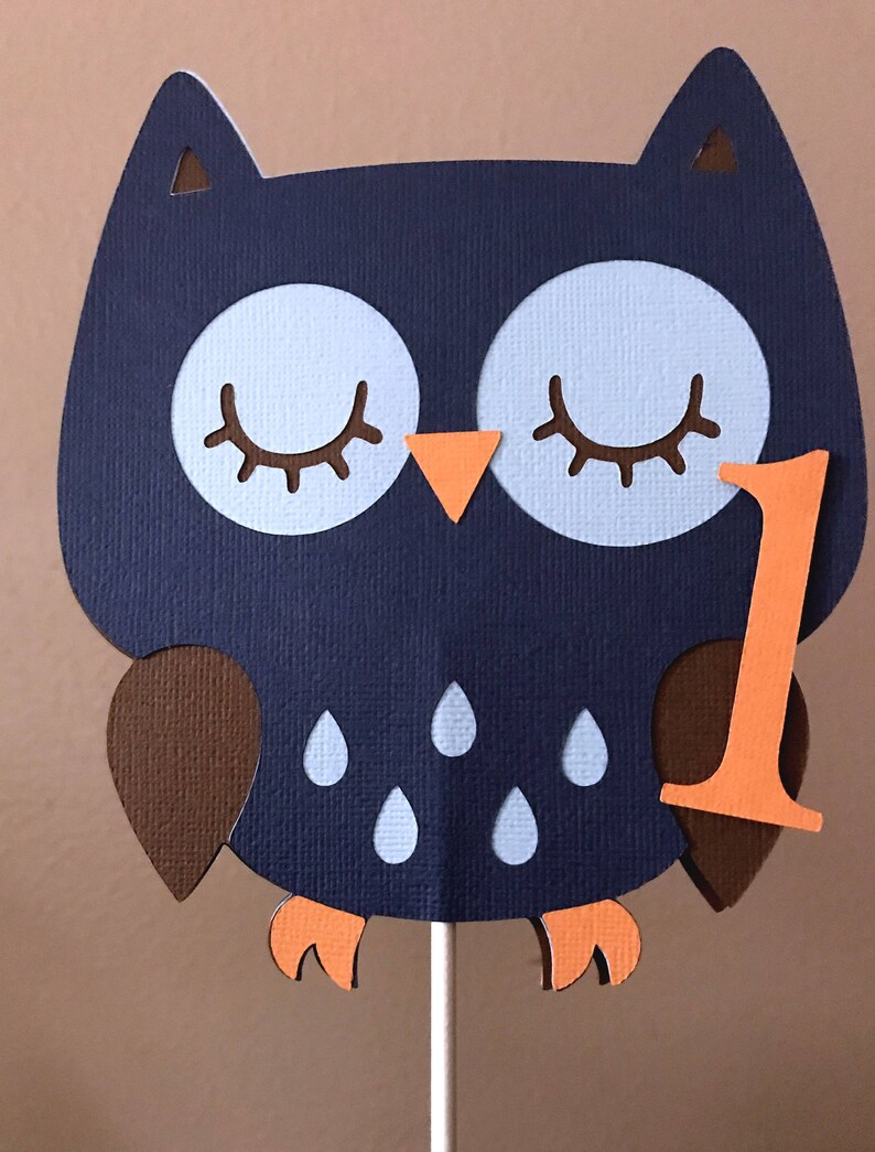 Owl Cake Topper Woodland Birthday Party Decoration Owl Smash - Etsy