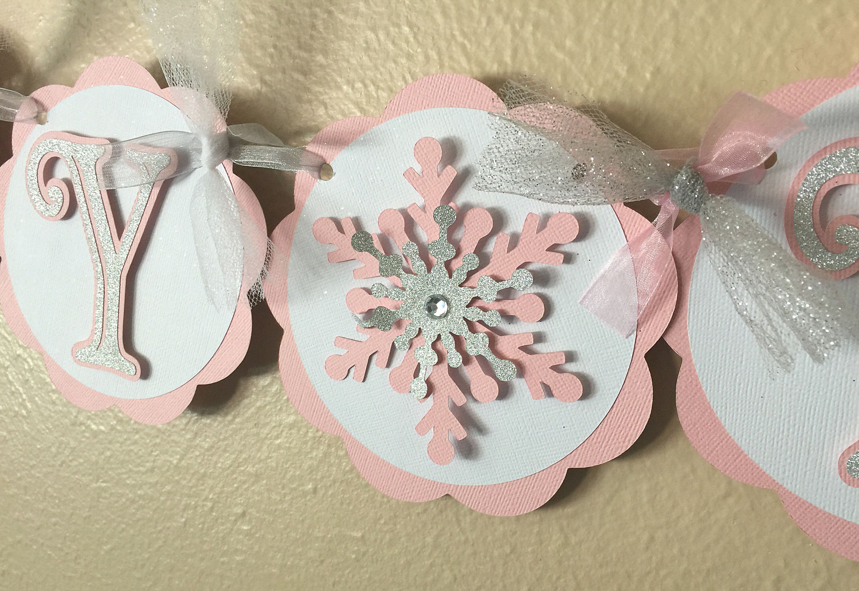 Snowflake Favor Boxes: Winter Wonderland Party Treat, Pink Onederland ...