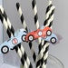Vintage Race Car Straws, Two Fast Birthday Party Decoration, Fast One ...