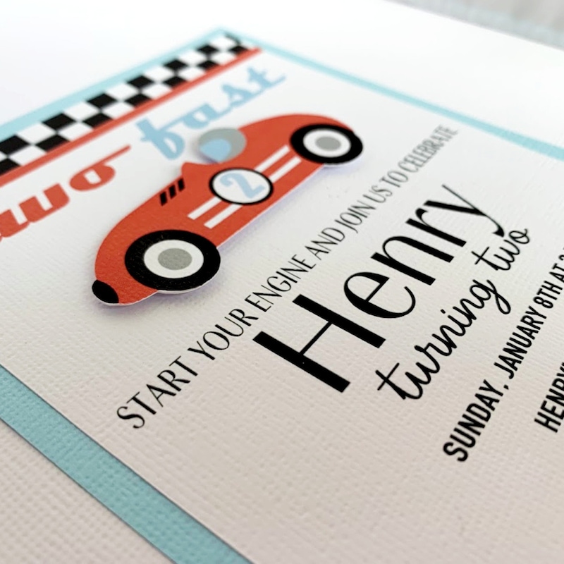 Race Car Invitations - Etsy