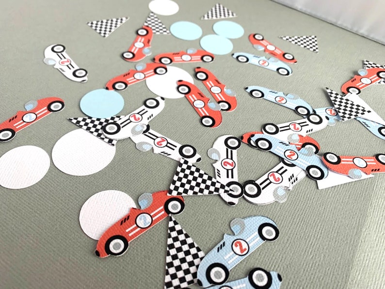 Vintage Race Car Confetti Two Fast Birthday Party Decoration - Etsy